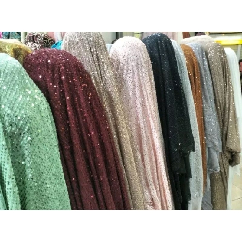 Jual Bahan/Kain Payet Salur/Sequin Street | Shopee Indonesia