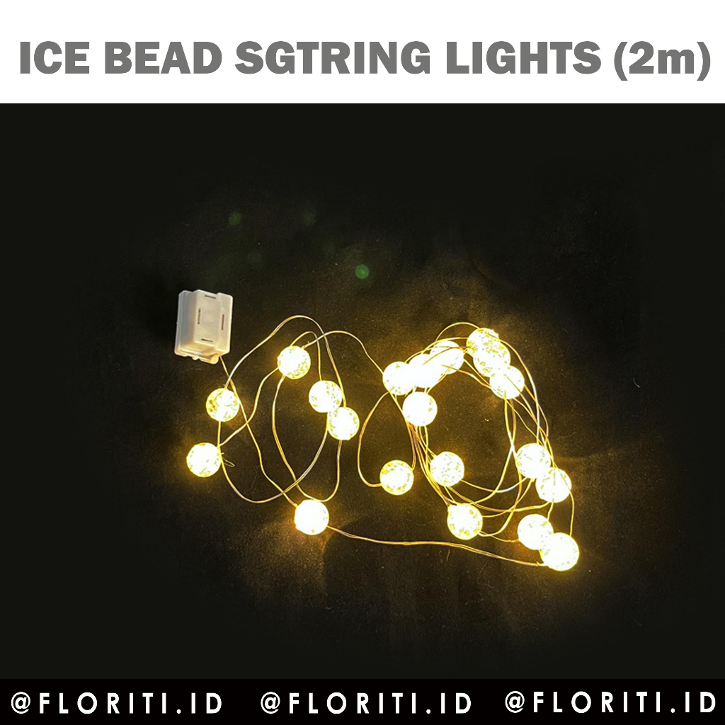 Jual (2m) Lampu Led Ball Ice Bead String Lights | Shopee Indonesia