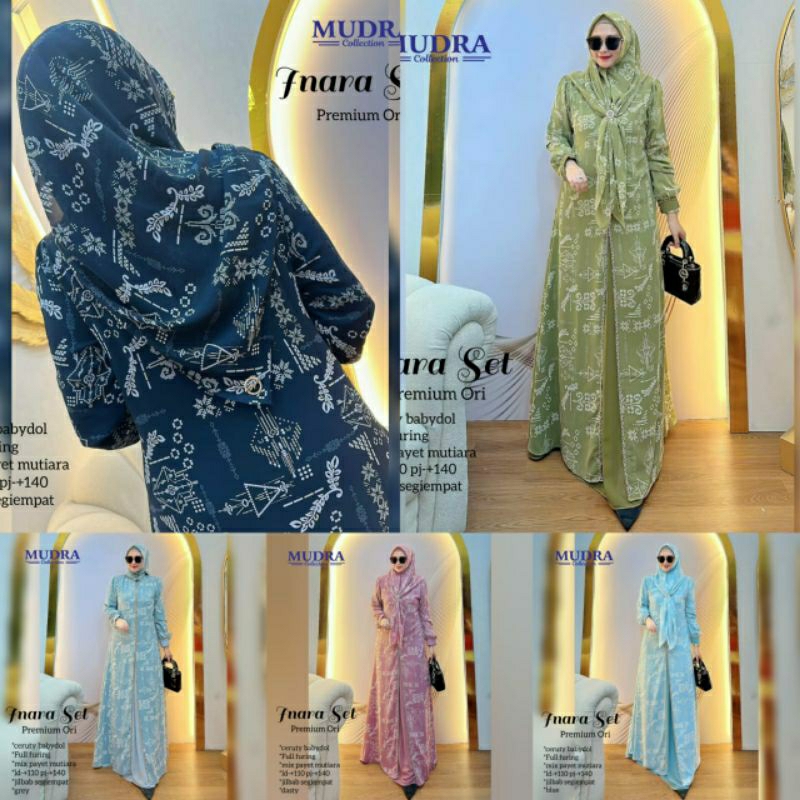 Jual INARA SET JILBAB// ORIGINAL BY MUDRA// SOLO.INDONESIA | Shopee ...