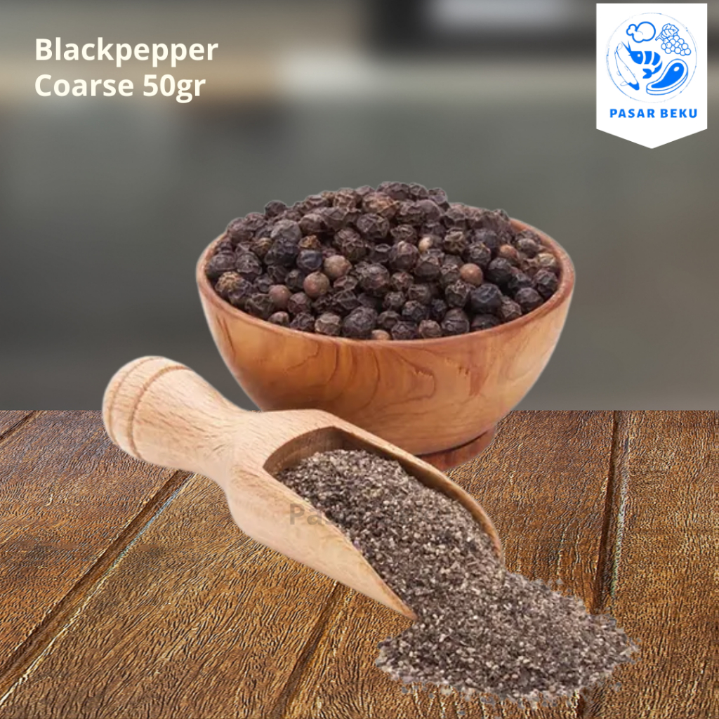 Jual Blackpepper Coarse 50gr Lada Hitam Kasar Rempah Pasar Beku Padang ...