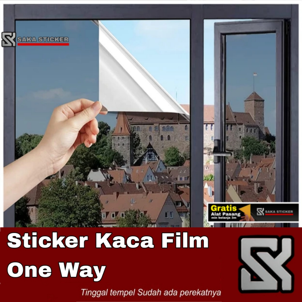 Jual Sticker Kaca Film Jendela Rumah Tidak Tembus Pandang Stiker One ...