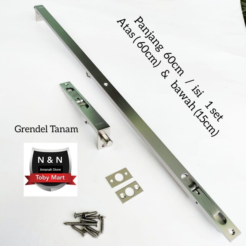 Jual Grendel Tanam 60cm Stainless Anti Karat - Slot tanam Panjang 60cm ...