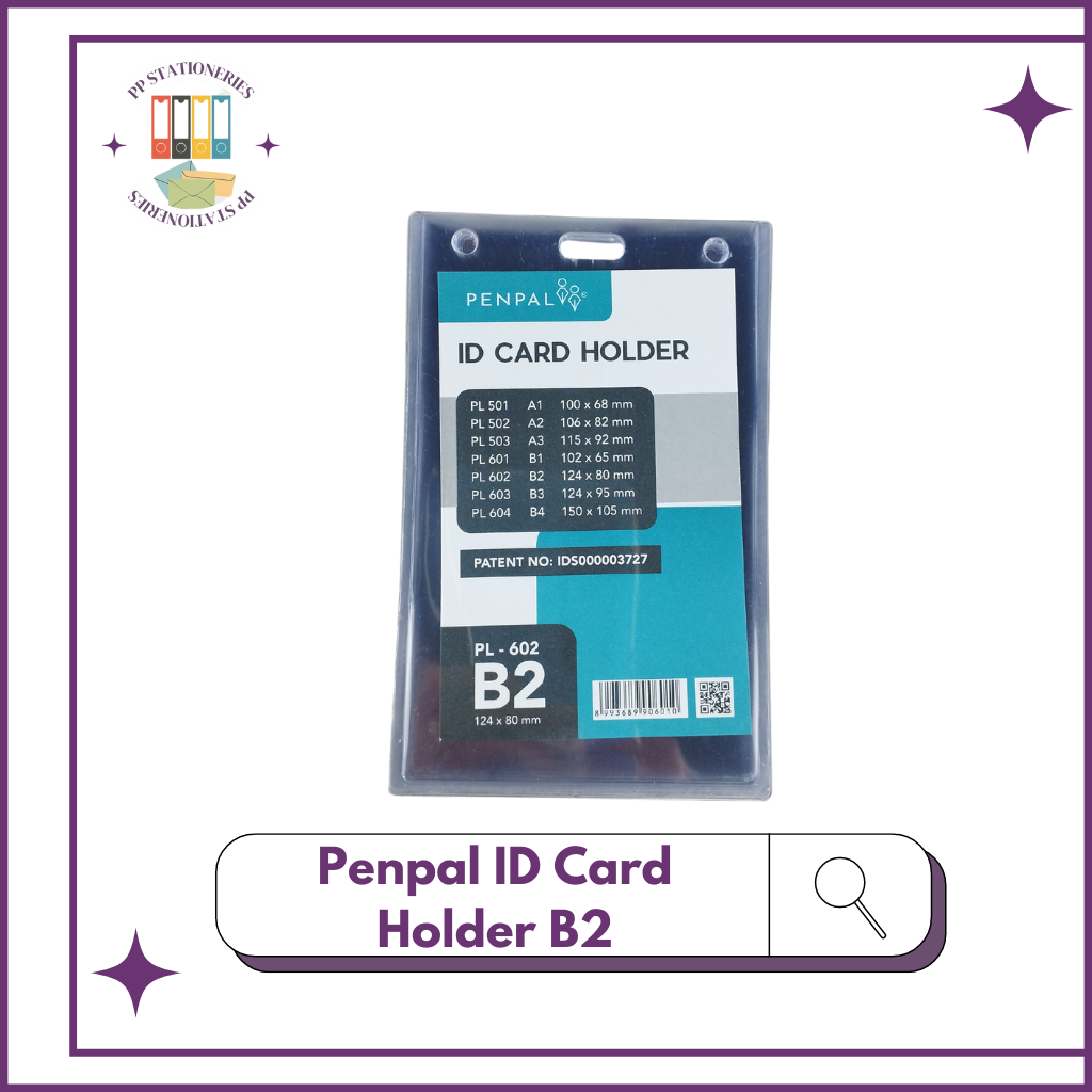 Jual Penpal ID Card Holder B2 / PL-602 [20 pcs] | Shopee Indonesia