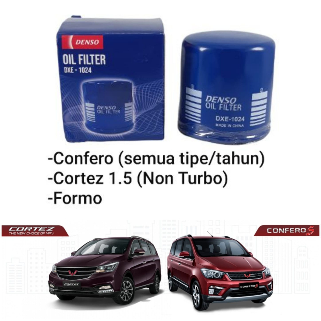 Jual Filter Oli Denso DXE1024 Wuling Confero Formo Cortez 1.5 Non Turbo ...