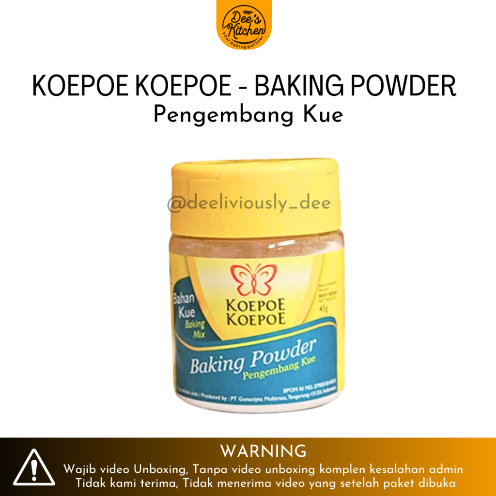 Jual Koepoe Baking Powder 45 gram | Shopee Indonesia