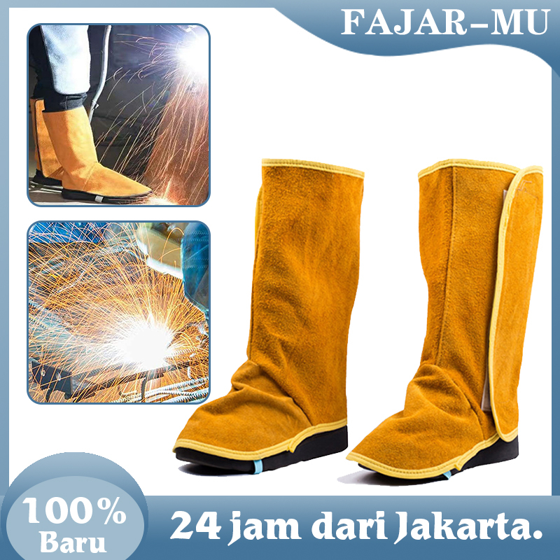 Jual Welding Foot Cover Kulit Arm Kaki Kulit Shoes Anti Panas Las ...