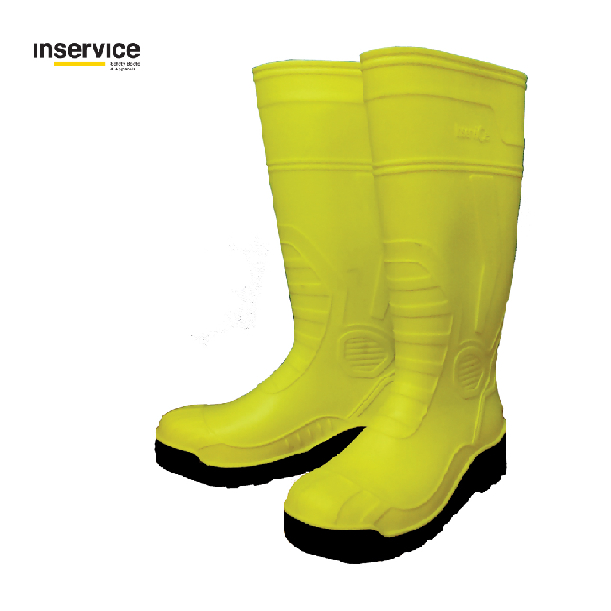 Jual Sepatu Boot Ujung Besi/Sepatu Safety PVC Rubber Boot INSERVICE S4 ...