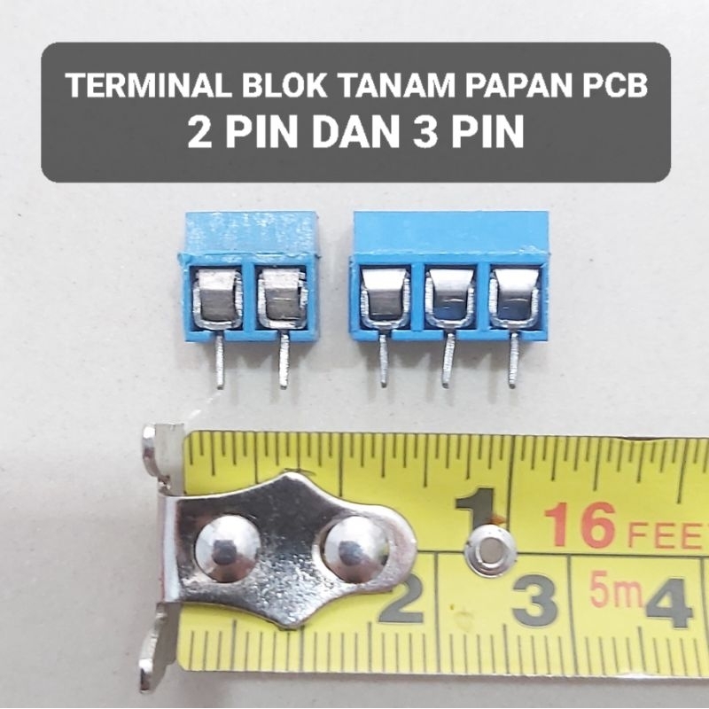 Jual (PER BIJI) Terminal Blok Tanam Biru 2 Pin 3 Pin Kaki | Shopee ...