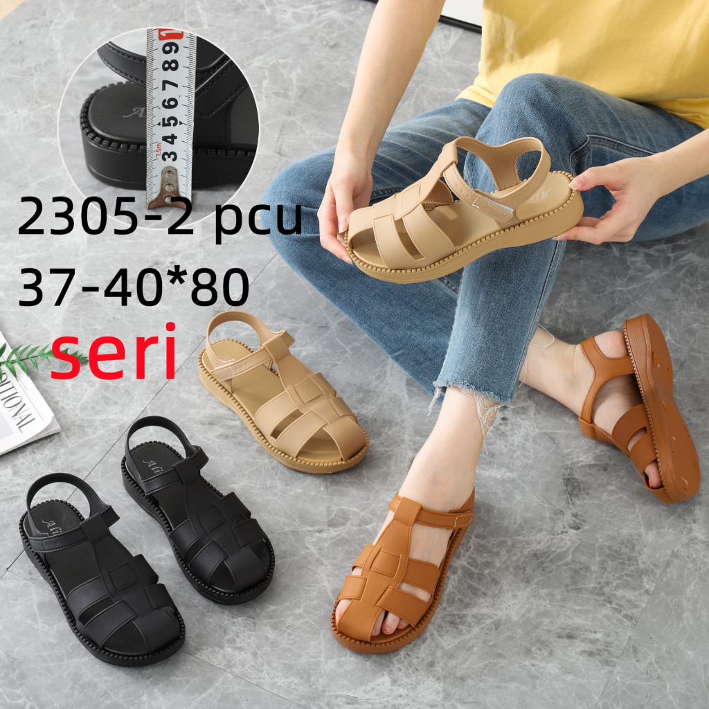 Jual Sandal Wanita Terbaru/Sepatu Sendal Jelly Alina 2305/Sendal Karet ...