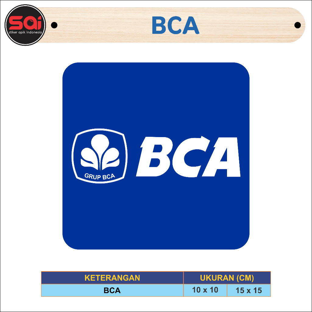 Jual stiker vinyl anti air LOGO BCA MANDIRI BRI BNI TRANSFER TUNAI ...