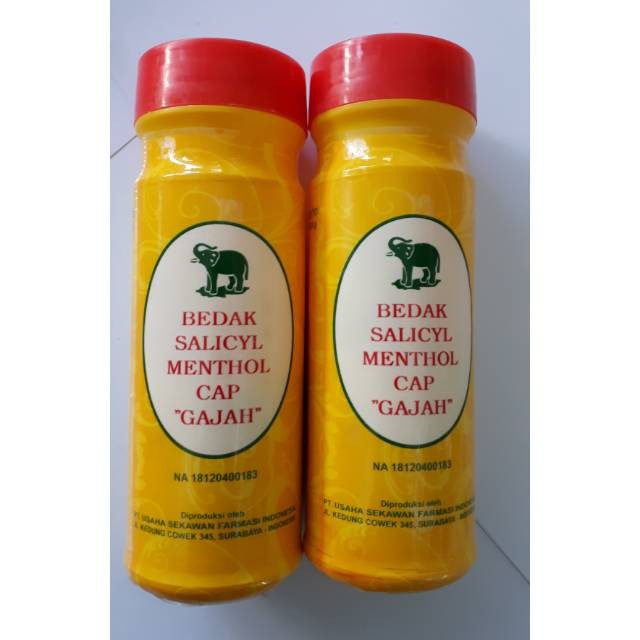 Jual Bedak Gatal Salicyl Menthol Botol Cap Gajah 100g | Shopee Indonesia