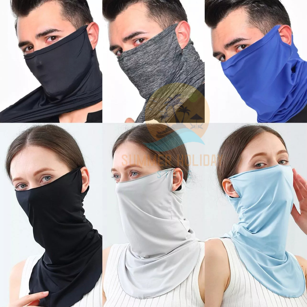 Jual Masker penutup wajah earloop face scarf anti UV masker mancing ...