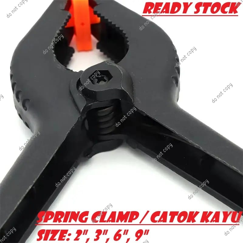 Jual Spring Clamp 2" 3" 6" 9" - Nylon - Alat Penjepit Kayu Besi Alat ...