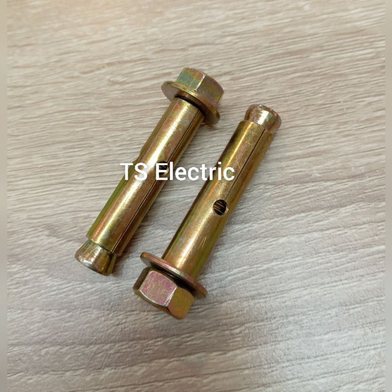 Jual Dinabolt M10 / Dynabolt M10x50 / Expansion Bolt Galvanis Kuning ...