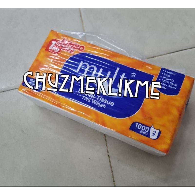 Jual Tisu wajah Multi 1000 gram/Facial tissue Multi 1000 gram (2 ply ...