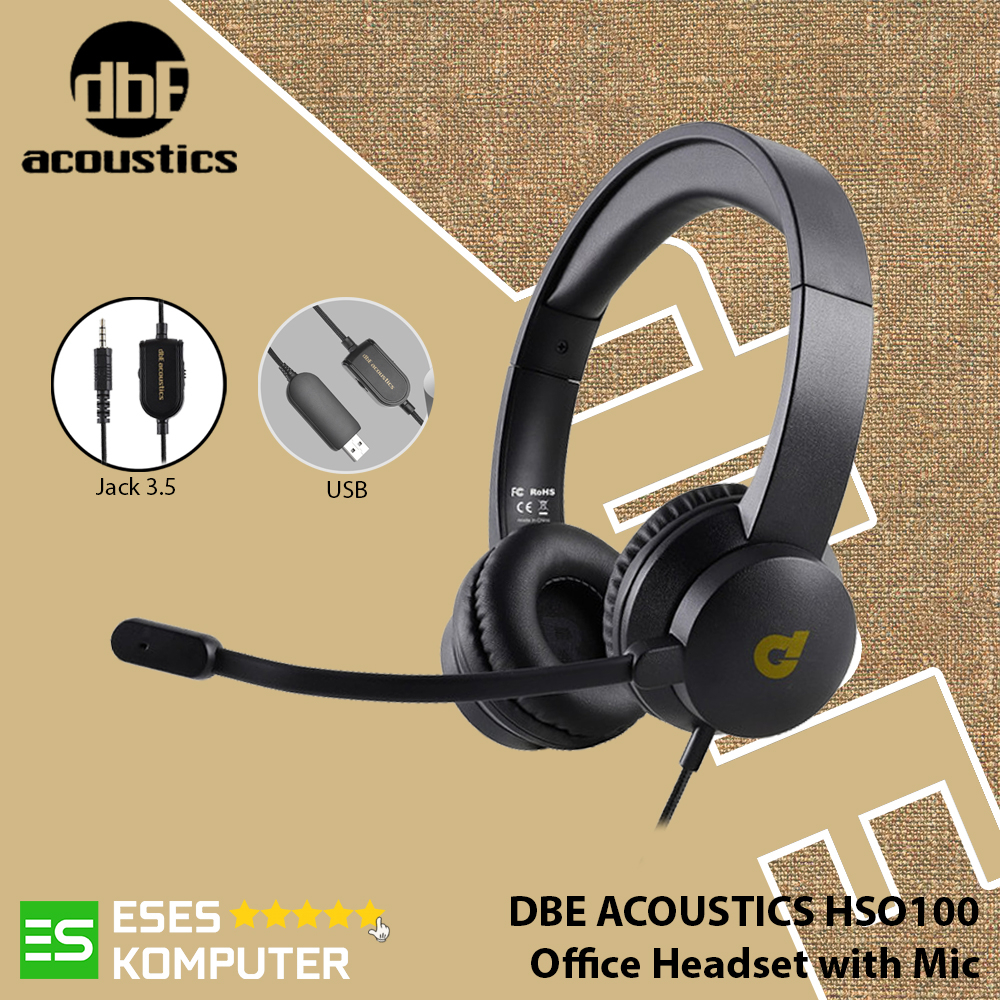 Jual Headset dbE HSO100 / HSO100U for Office / Conference | Shopee ...
