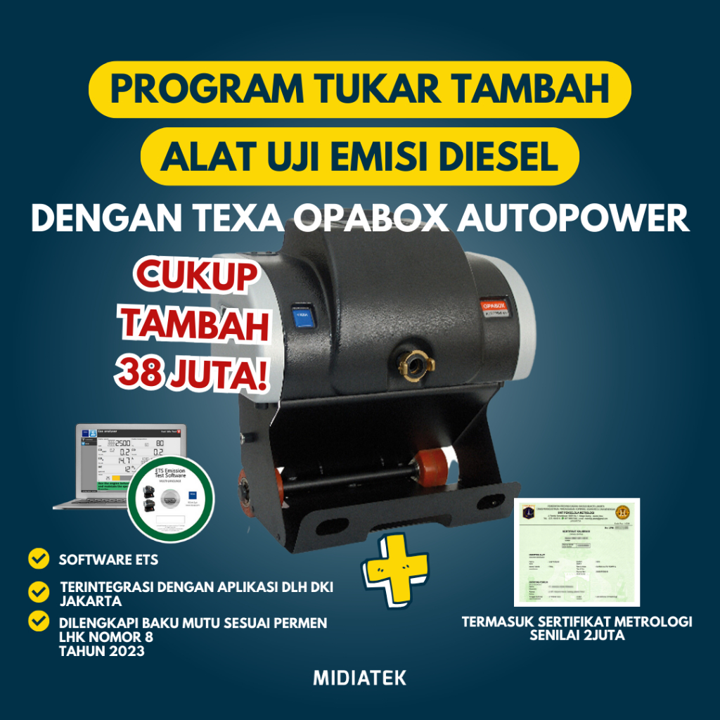 Jual Program Tukar Tambah Alat Uji Emisi Diesel TEXA Opabox Autopower | Shopee Indonesia