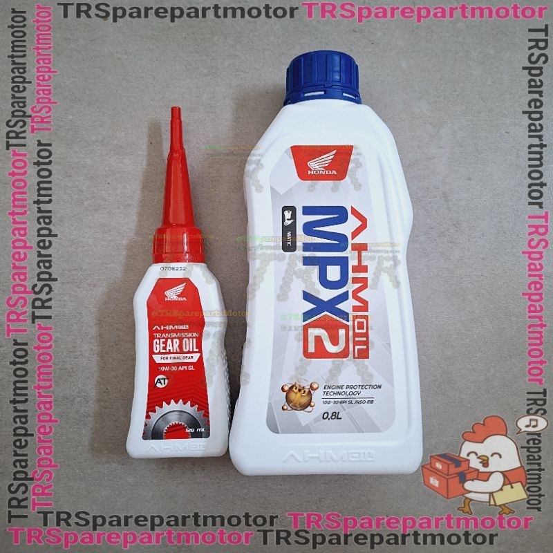 Jual Oli MPX 2 AHM Oli Mesin + Oli Gear untuk Motor Matic | Shopee ...