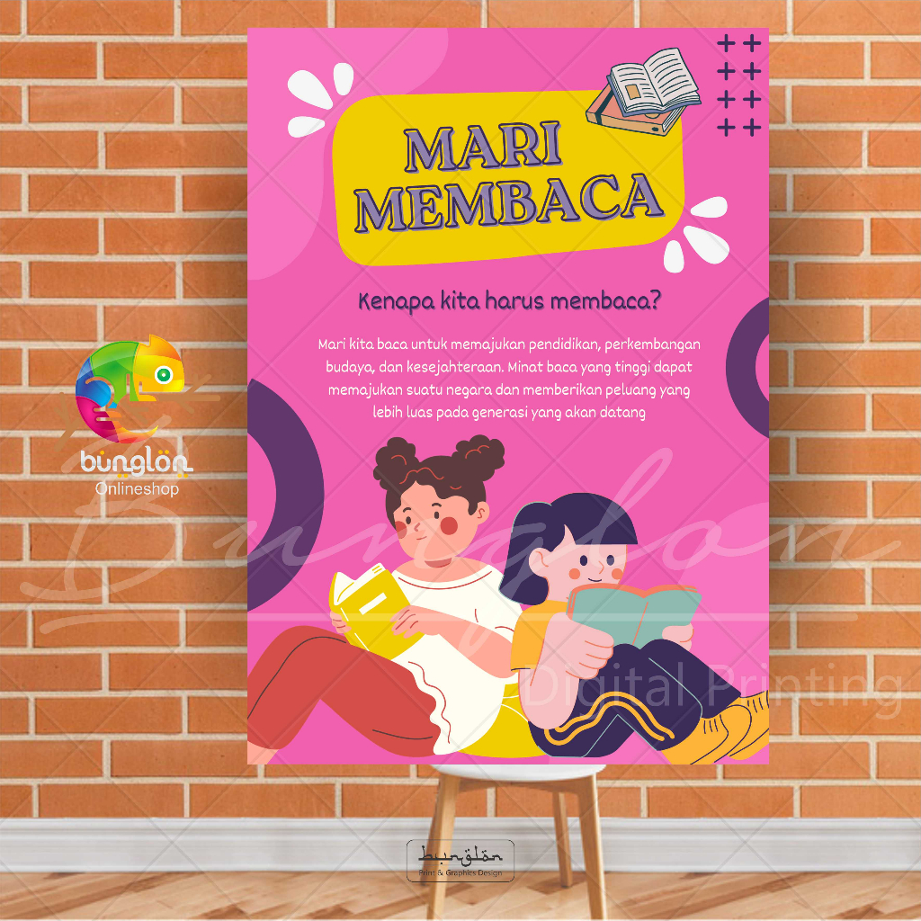 Jual Poster Edukasi, Poster Kelas, Poster Mari Membaca | Shopee Indonesia