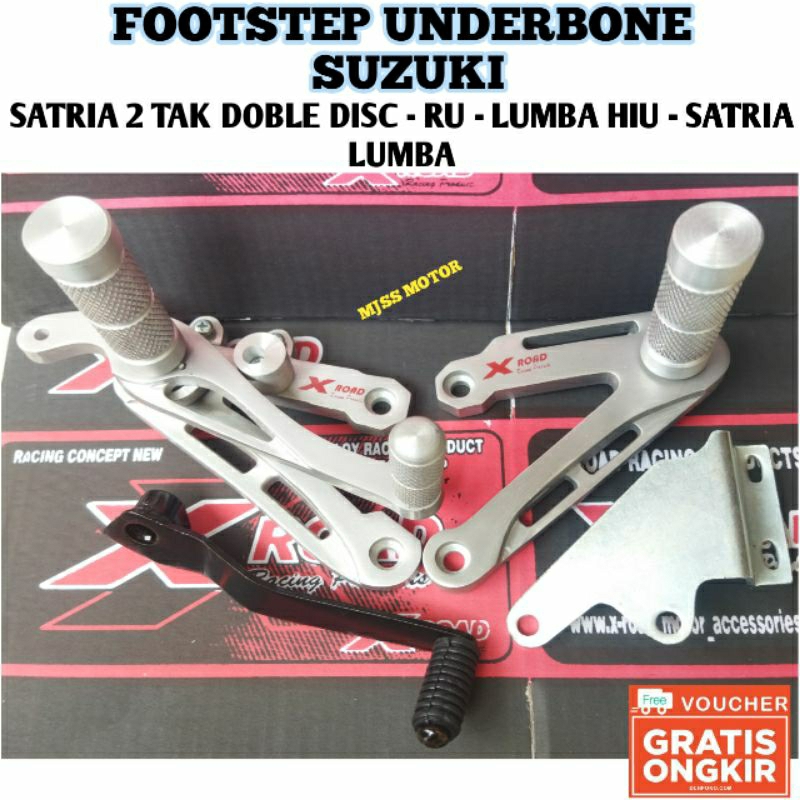 Jual UNDERBONE X ROAD SUZUKI SATRIA HIU LUMBA DOBLE DISC/UNDERBONE ...