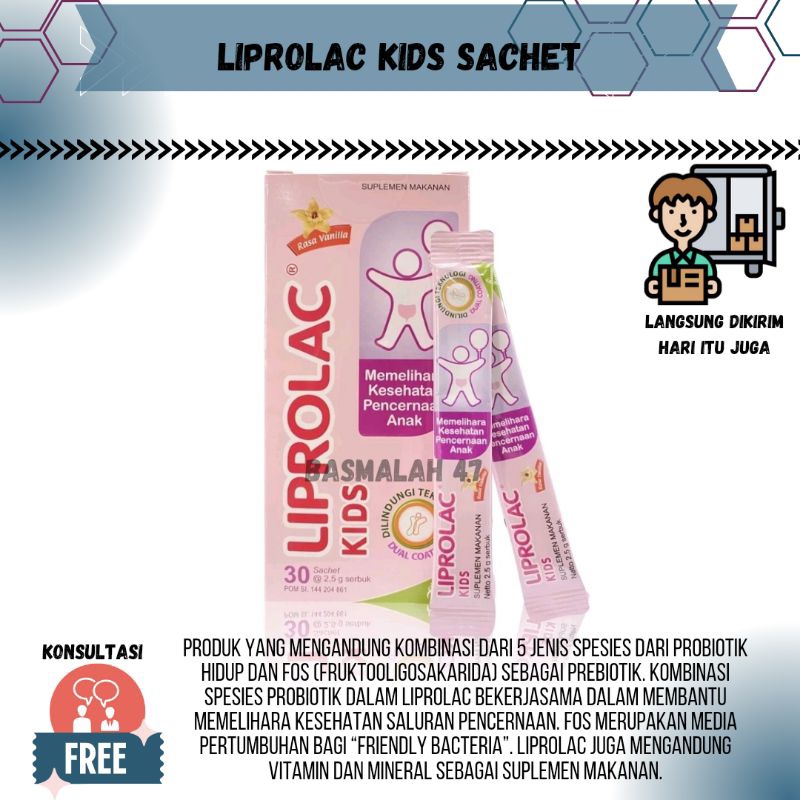 Jual LIPROLAC KIDS Probiotik Pencernaan | Shopee Indonesia