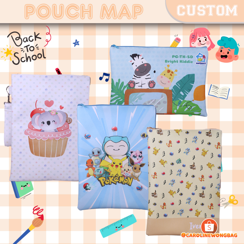 Jual TAS FOLDER DOKUMEN (CUSTOM SATUAN) POUCH MAP PREMIUM | Shopee ...