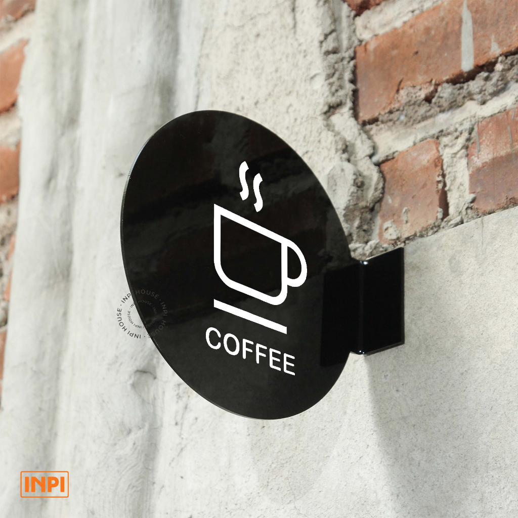 Jual Signage Acrylic Pop Up Sign Lingkaran 15 cm - Coffee | Shopee ...