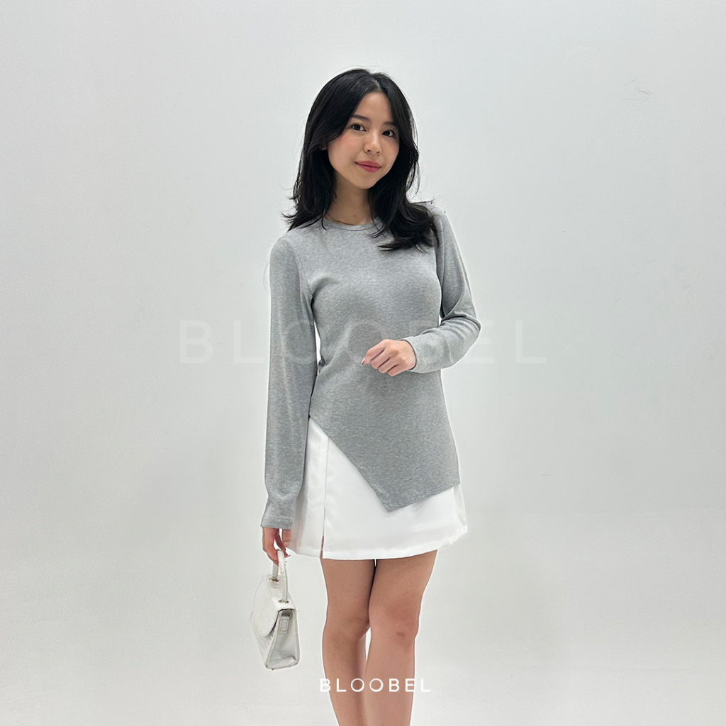 Jual Bloobel - Lola Knit Top (BPJ052) Atasan Wanita Rajut Lengan ...