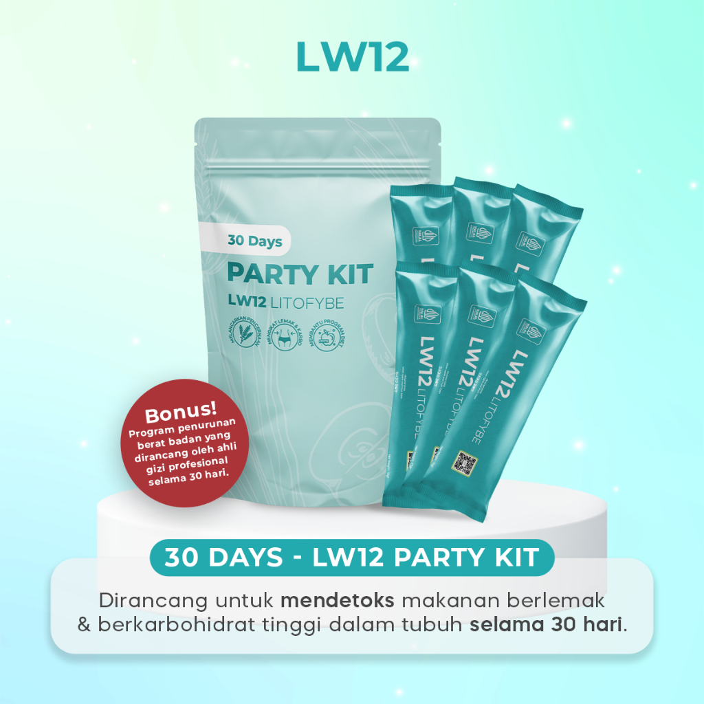 Jual LW12 PARTY KIT | Paket Detoks 30 Hari | Minuman Fiber | Diet Detox ...