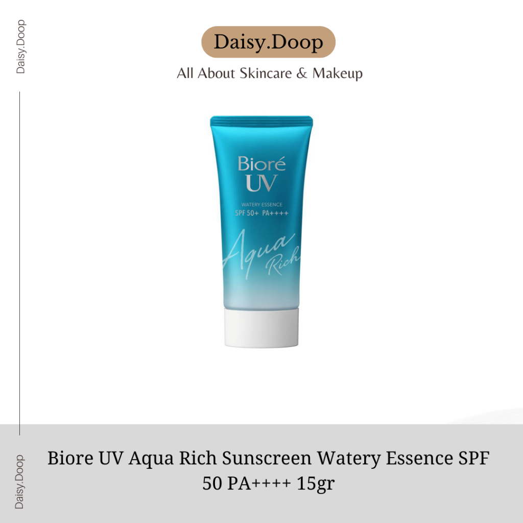 Jual Biore UV Aqua Rich Sunscreen Watery Essence SPF 50 PA++++ 15gr | Shopee Indonesia