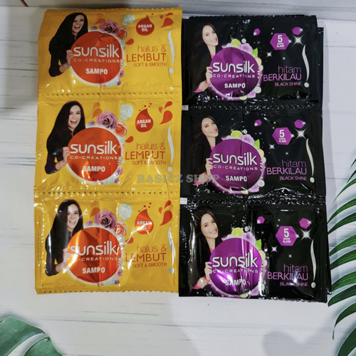 Jual ISI 12 - SHAMPO UNILEVER SUNSILK SACHET BLACK & YELLOW | Shopee ...