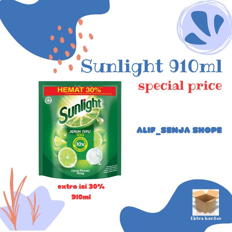 Jual Sunlight Sabun Cuci Piring Jeruk Nipis Refil 910ML | Shopee Indonesia