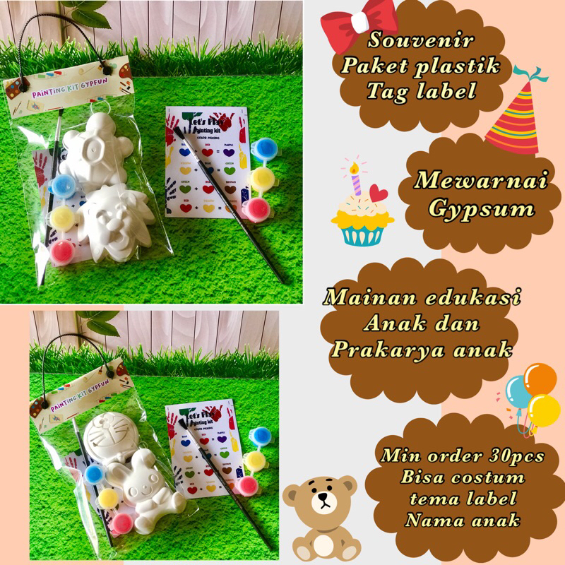 Jual PAKET PLASTIK LABEL MELUKIS PATUNG GYPSUM | Shopee Indonesia