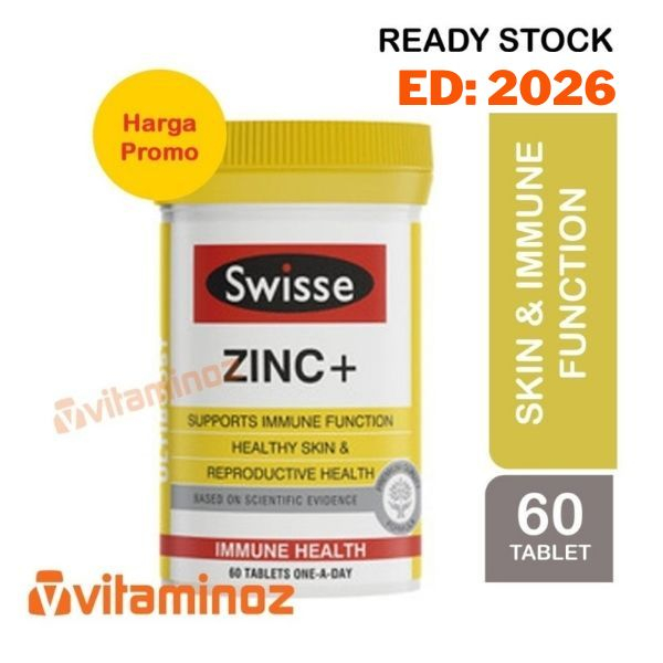 Jual Swisse Zinc plus 60 Tablet untuk kekebalan Tubuh -AU | Shopee ...
