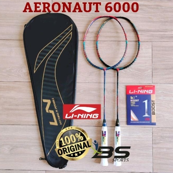 Jual RAKET BADMINTON LINING AERONAUT 6000 COMBAT 6000C ORIGINAL ...