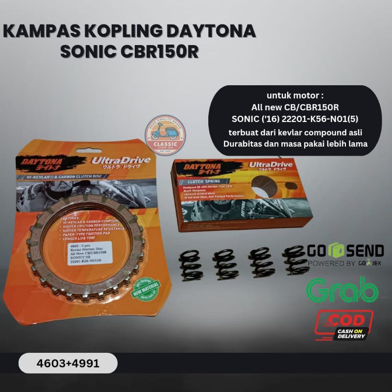 Jual Kampas Kopling Kevlar Daytona All New CB/CBR150R & SONIC K56 | Shopee Indonesia