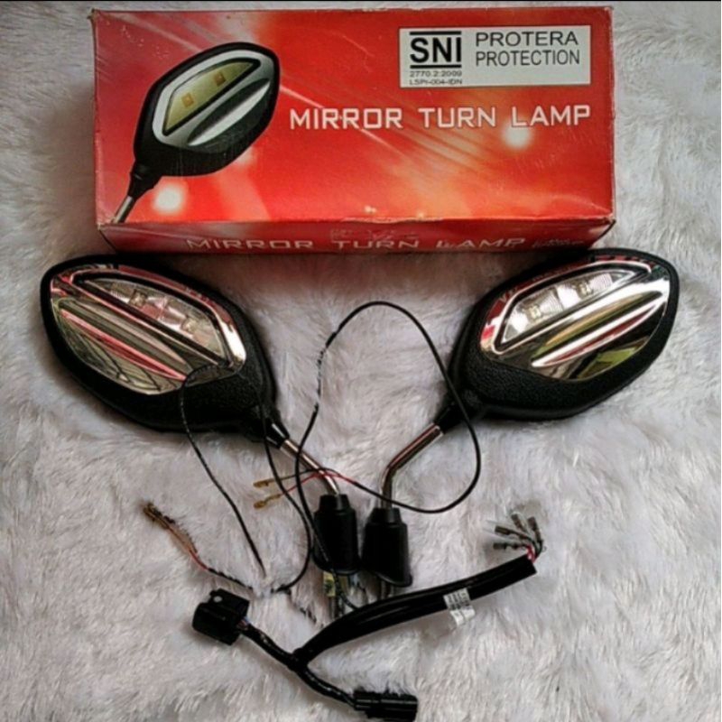Jual Spion Led Sein Beat Genio Vario 150 125 Mirror Nyala Sein Original ...