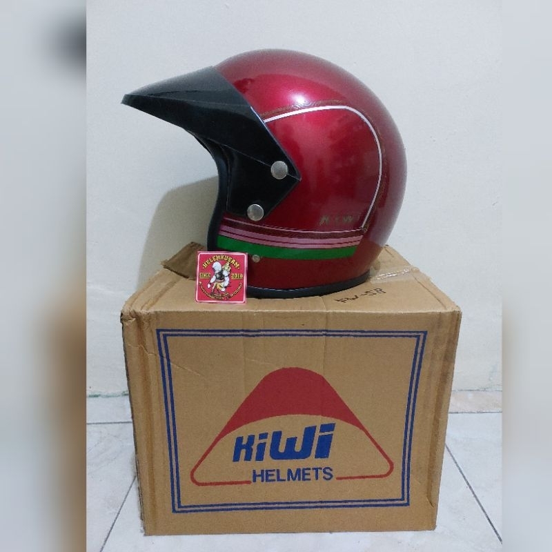 Jual HELM LAWAS, JADUL, KLASIK KIWI KW-58 NOS ORIGINAL | Shopee Indonesia