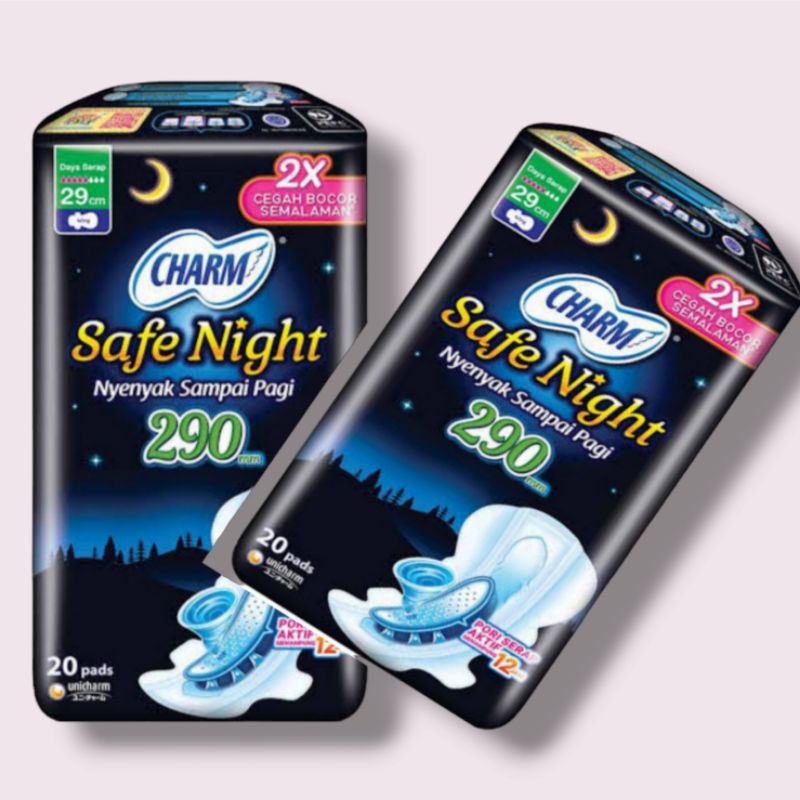 Jual PEMBALUT CHARM SAFE NIGHT WING 29 CM 18 PADS | Shopee Indonesia