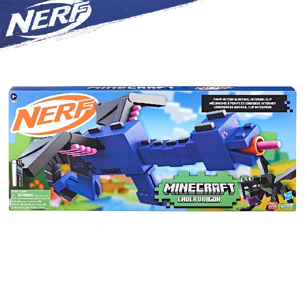 Jual NERF Minecraft: Ender Dragon Pump-Action Blaster | Shopee Indonesia