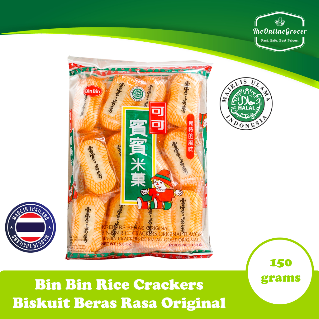 Jual Bin Bin Rice Crackers Original - Biskuit Beras Rasa Original Asin ...