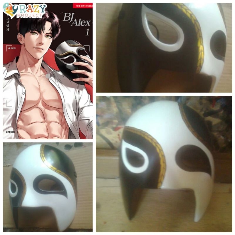 Jual BJ Alex Manhwa Jiwon Opera Mask Topeng Kayu Cosplay Anime Jepang ...