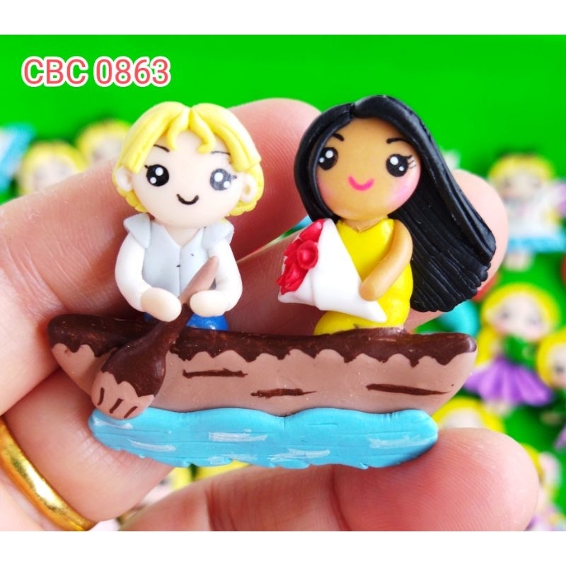 Jual Clay Doll Handmade / Clay /Aplikasi Clay/ Bow Center/Souvenir ...