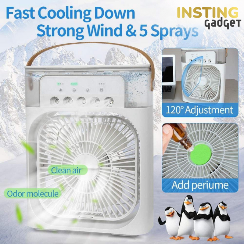 Jual Kipas AC Mini Portable Kapasitas Air 600ml Kipas AC Cooler Kipas ...