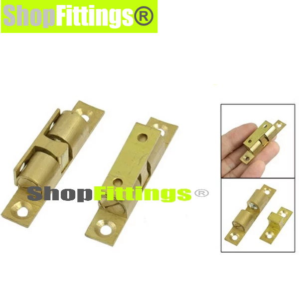 Jual Catches Kuningan Gold Kunci Pintu Cabinet Door Stopper Twin Ball ...