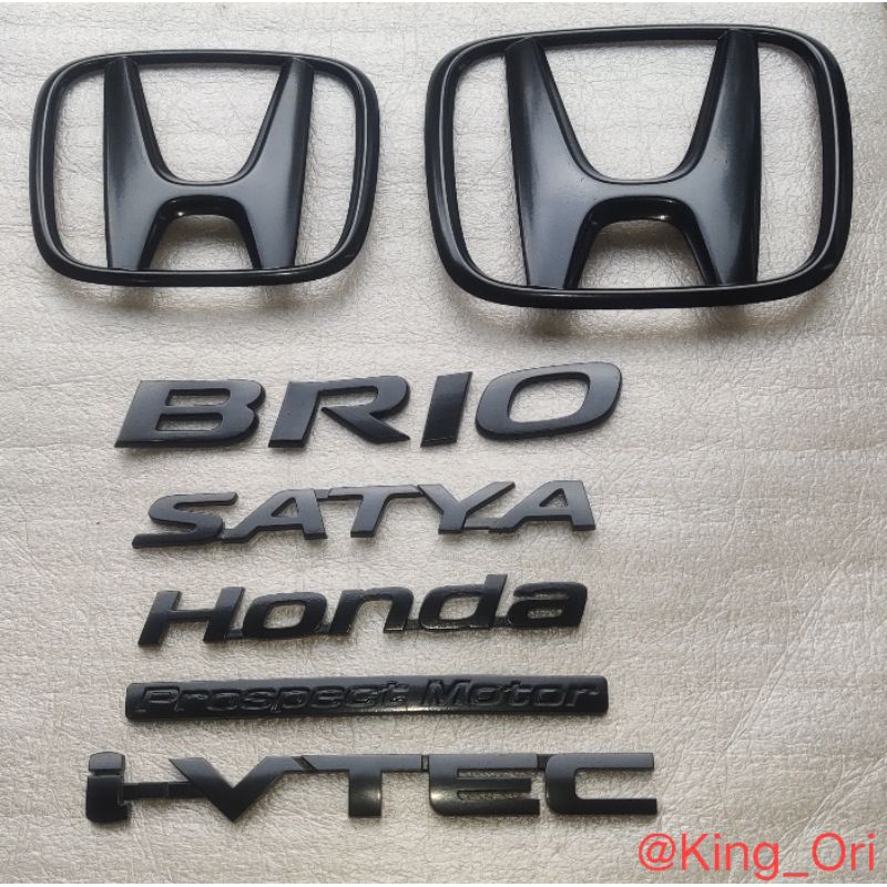 Jual Emblem Logo Merek Full Set Bagasi Honda Brio Original | Shopee ...