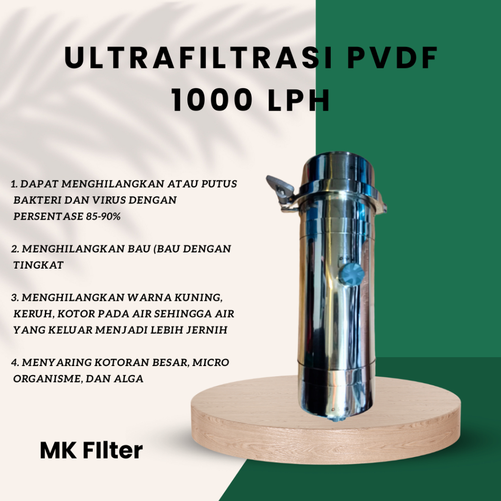 Jual Ultrafiltrasi PVDF 1000 LPH - PVDF Water Pre Filter 1000 LPH ...