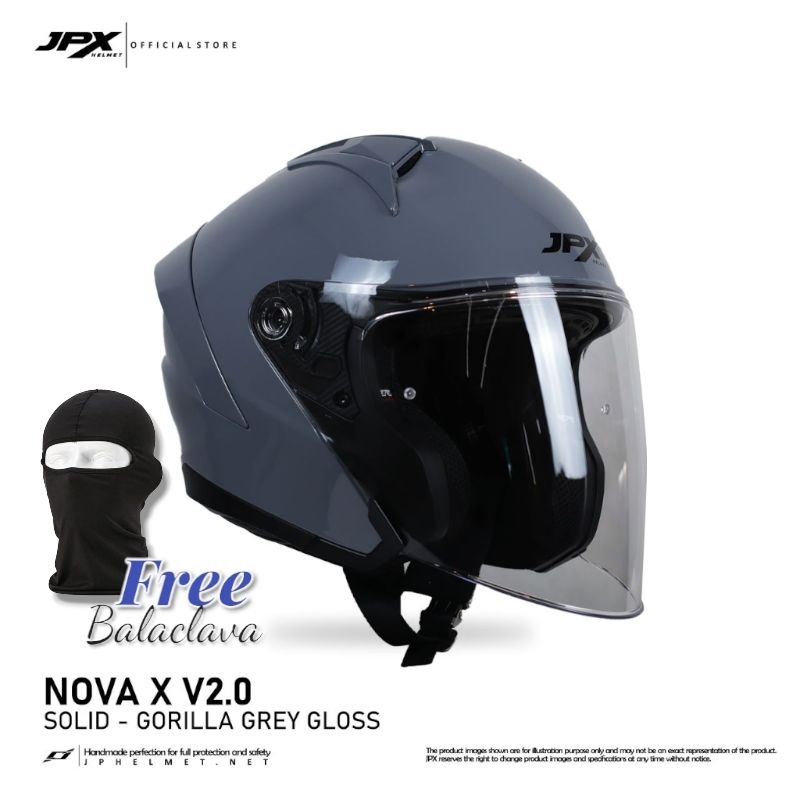 Jual HELM JPX NOVA X V2.0 DARK GREY GLOSSY | MODEL NJS KAIROZ | Shopee Indonesia