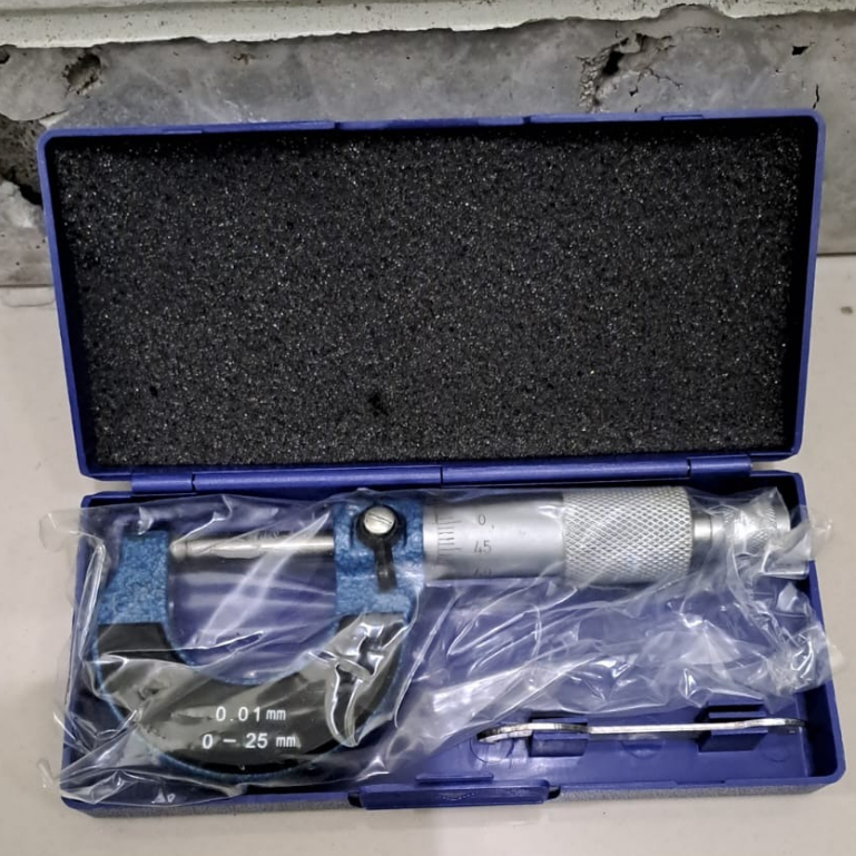 Jual OUTSIDE MICROMETER 0-25MM - MIKROMETER DIAMETER LUAR - ALAT UKUR ...