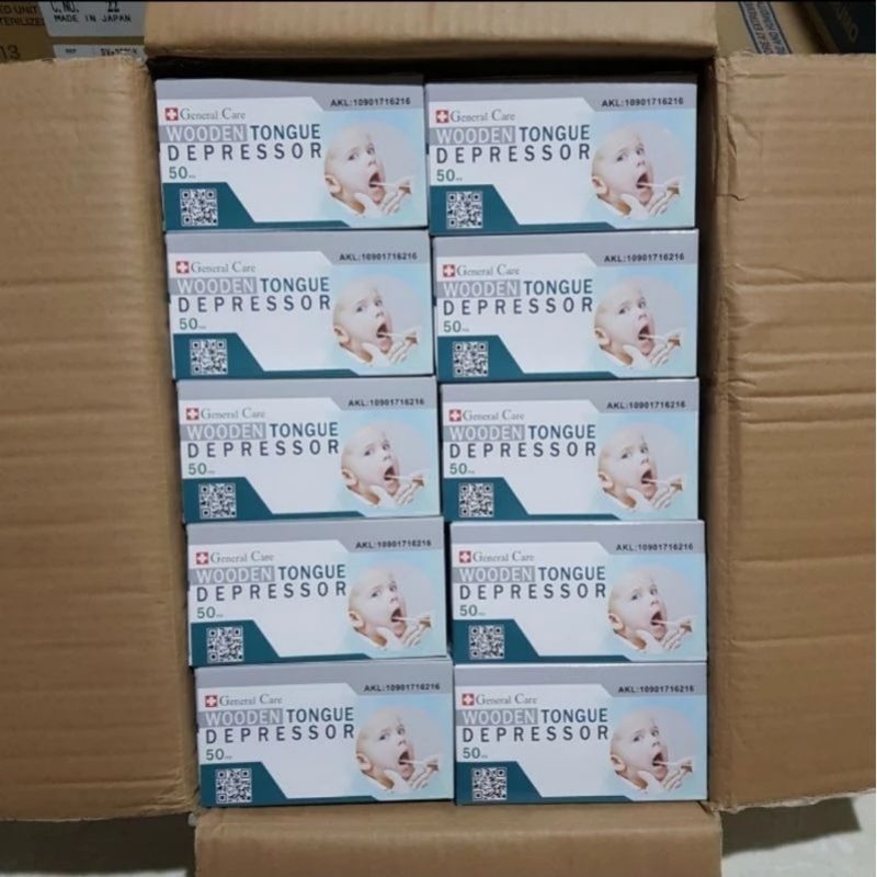 Jual Tongue Spatel Kayu Spatel Lidah Wooden Tongue Depressor Spatula ...